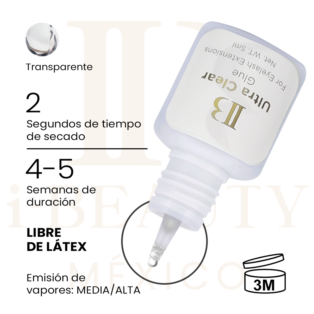 Adhesivo Ultra Clear | IB Lashes México – IB México