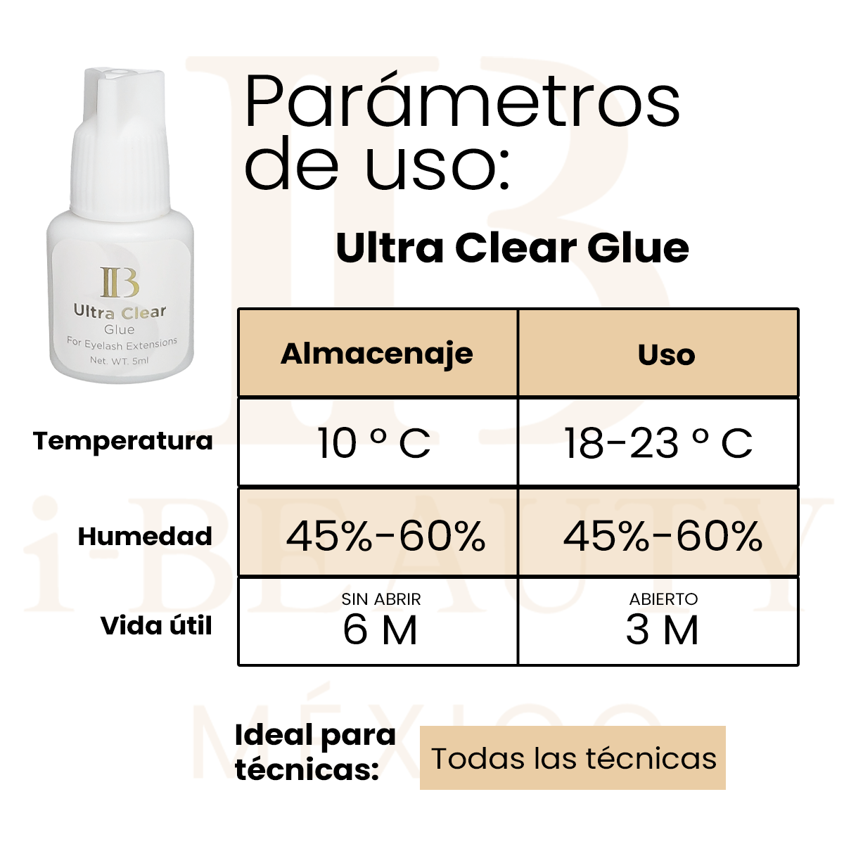 Adhesivo Ultra Clear | IB Lashes México – IB México